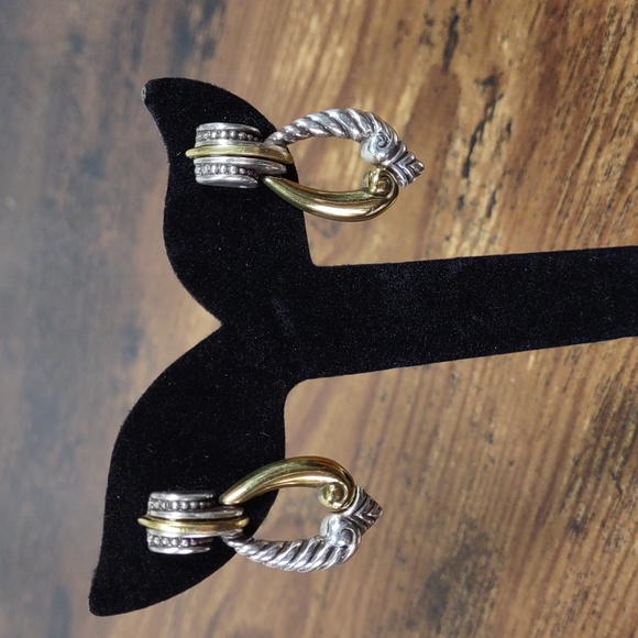 Brighton | Jewelry | Brighton Two Tone Earrings | Poshmark